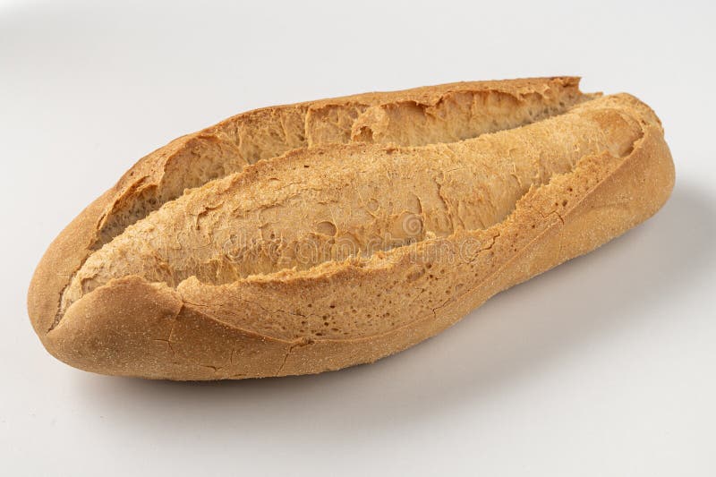 Medium Loaf Bread Typical Italian Isolated White Background Stock ...