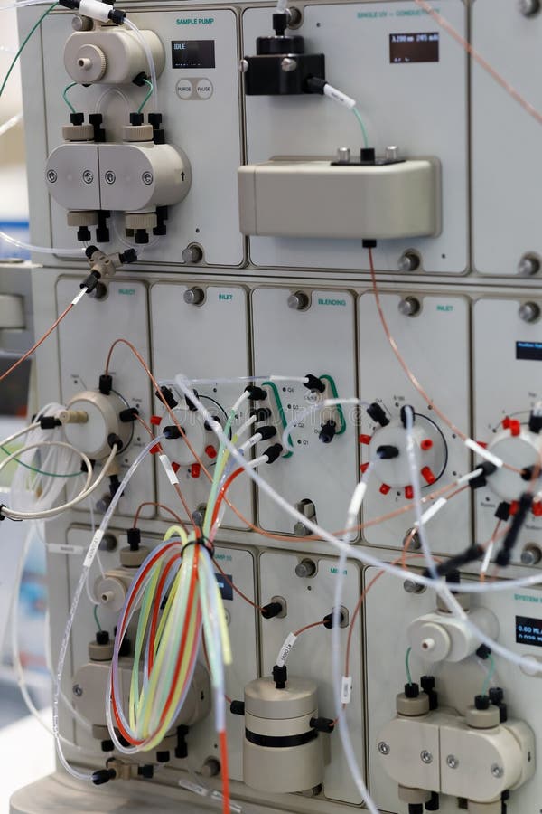 Medium Pressure Liquid Phase Chromatography System Stock Photo - Image ...