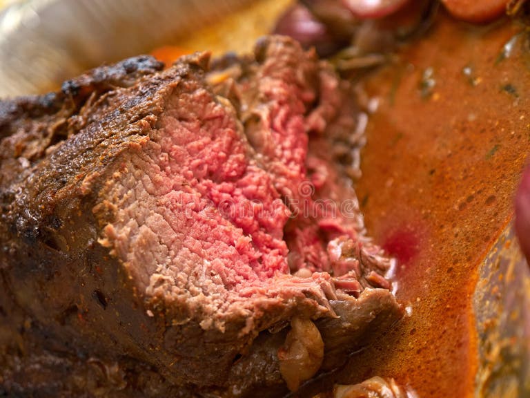 Medium Rare Beef Roast stock photo. Image of roasted - 86432812