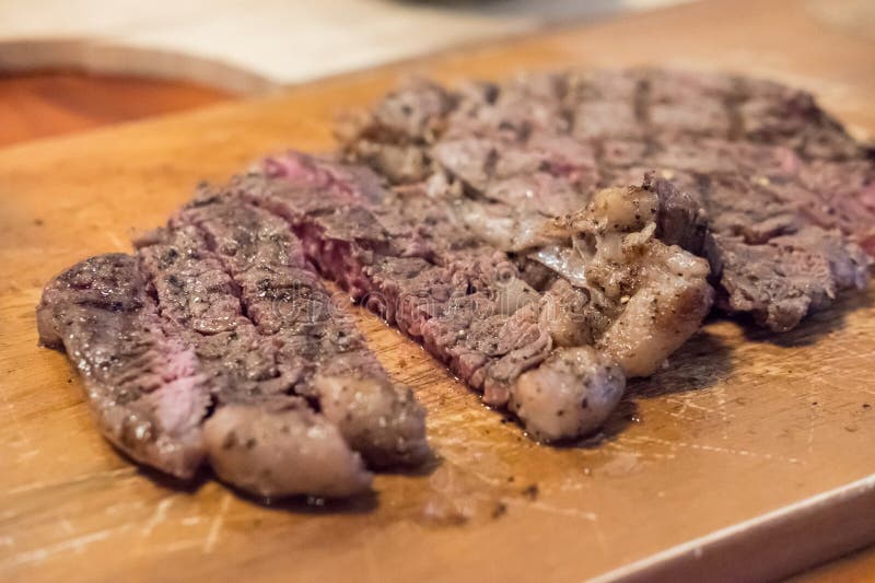 Medium rare meat stock image. Image of eating, juicy - 280051509