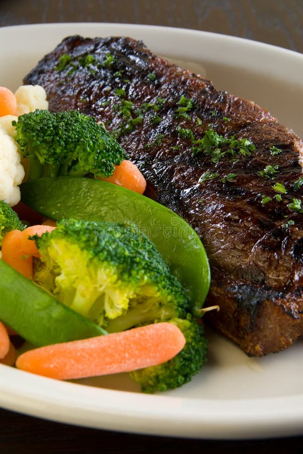 Medium rare steak stock image. Image of rare, steak, food - 7686035