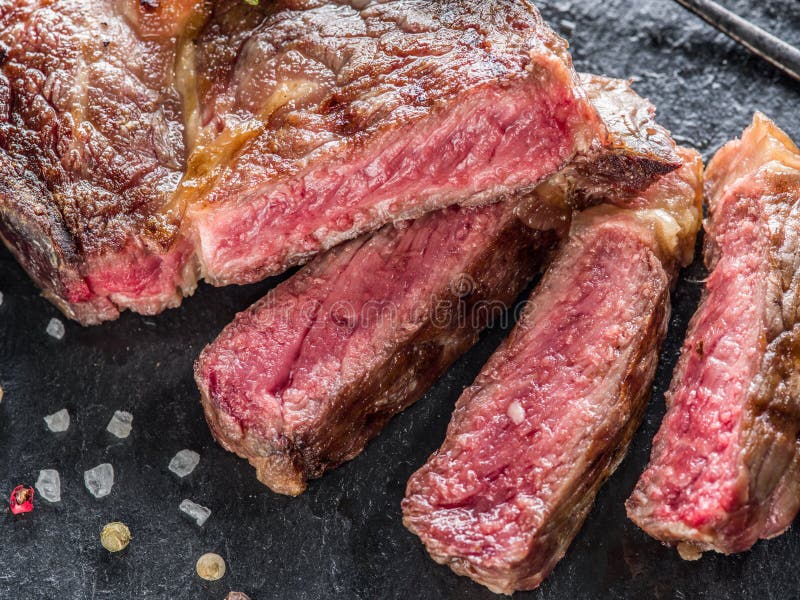Medium Ribeye steak stock image. Image of meat, gourmet - 135245067