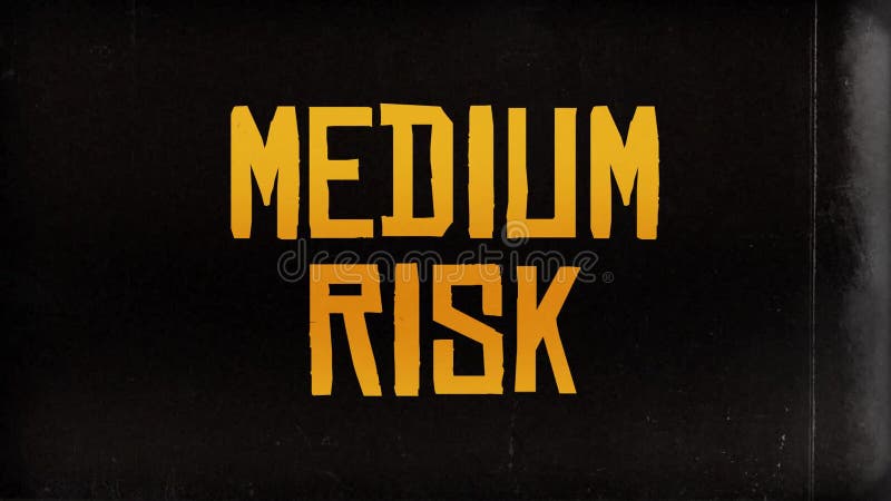 Medium Risk Text Animation Background V01 Stock Footage - Video of ...