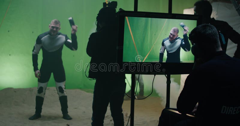 Actor Forgetting Lines during Shooting of Scene Stock Video - Video of ...