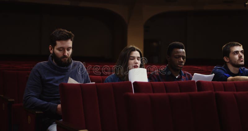 Actors Memorizing Their Lines Stock Photo - Image of stressed ...