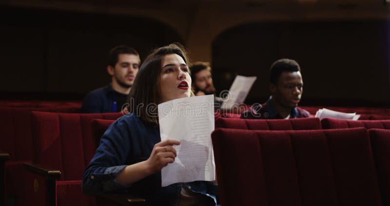 Actors Memorizing Their Lines Stock Footage - Video of rehearsal ...