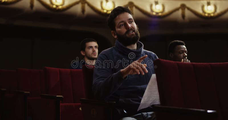 Actors Memorizing Their Lines Stock Video - Video of sitting, inside ...