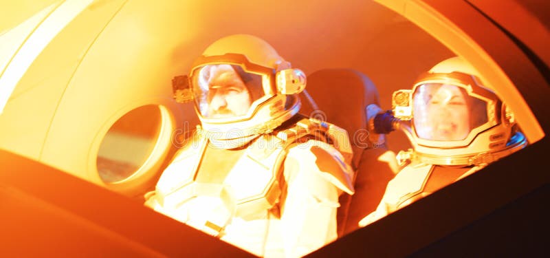 Astronauts Experiencing High G-force during Landing Stock Photo - Image ...