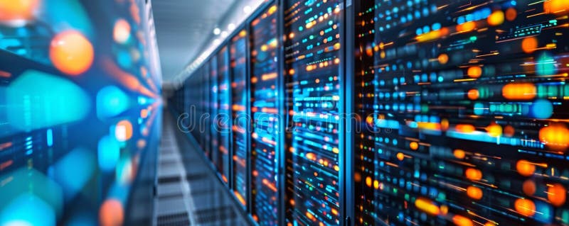 Medium Shot of an Automation Tools Algorithm Optimizing Server Data ... Medium Shot of an Automation Tools Algorithm Optimizing Server Data ...