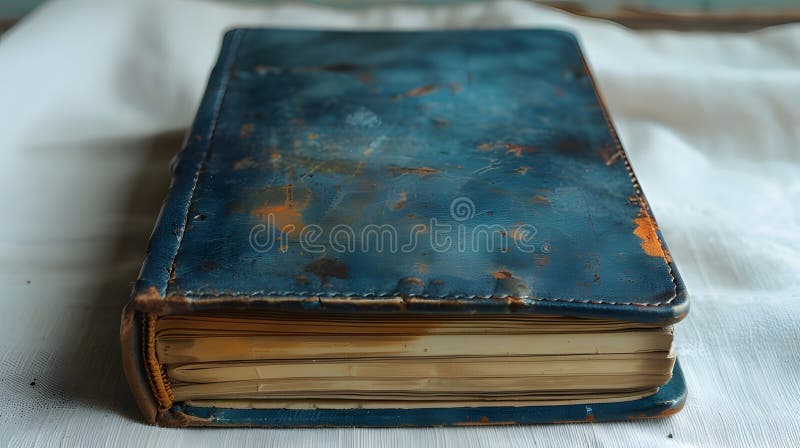 Medium Shot of a Blue Notebook Stock Illustration - Illustration of ...