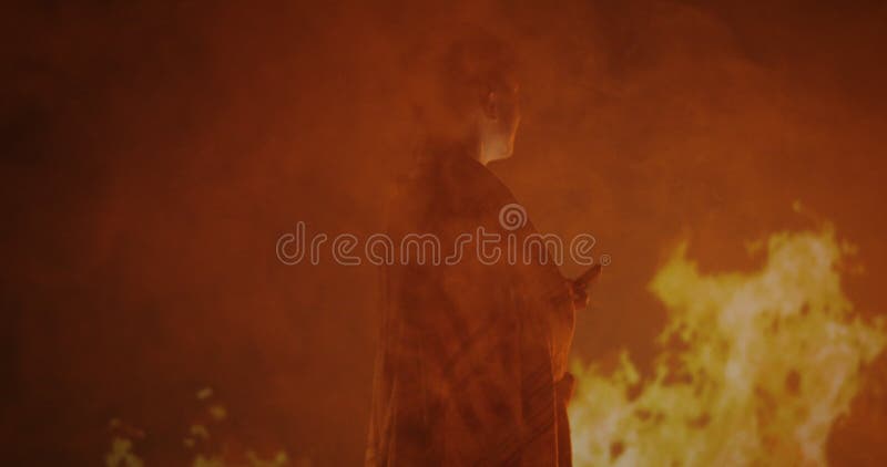 Boy Trapped in Fire Crying for Help Stock Video - Video of desperate ...