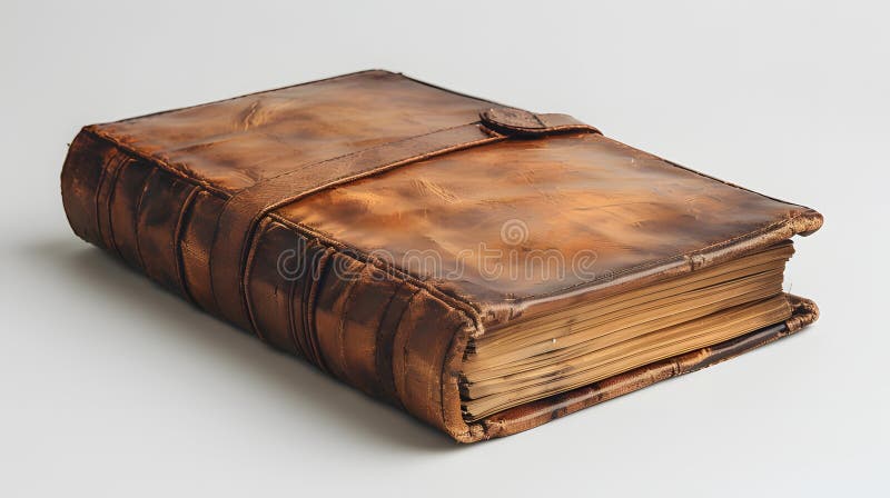 Medium Shot of a Brown Paper Notebook Stock Illustration - Illustration ...