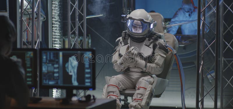 Astronaut Getting Ready for Flight Stock Photo - Image of preparation ...