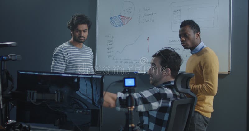 Team Discussing a Case or Feature Stock Footage - Video of indoors ...