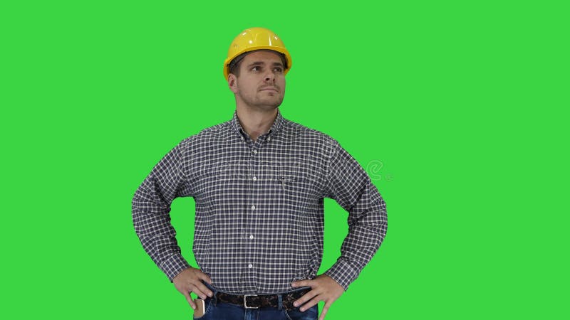 Smiling Construction Worker in Yellow Helmet Looking at Perfect Well ...