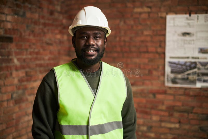 Portrait of Smiling Foreman Stock Image - Image of portrait ...
