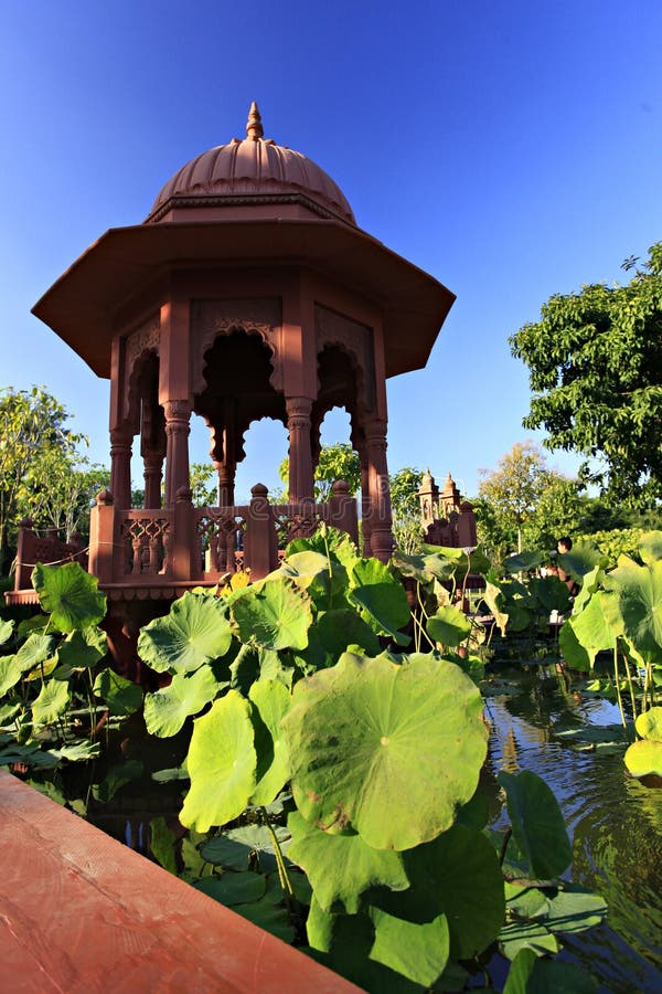 Medium Sized Pavilion in Indian Construction Style Stock Image - Image ...