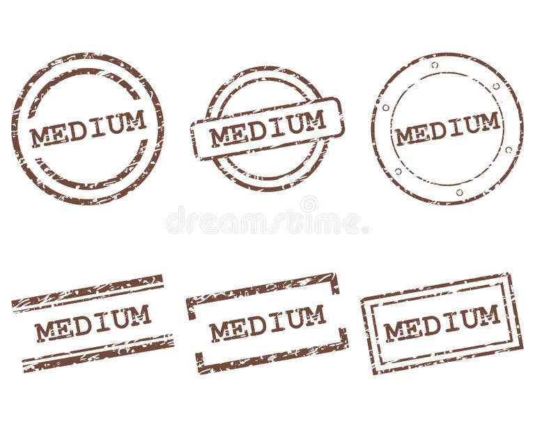 Medium stamps stock vector. Illustration of stamp, sticker - 160734158
