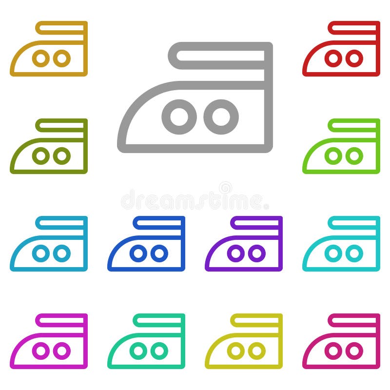 Medium Temperature Multi Color Icon. Simple Thin Line, Outline Vector ...