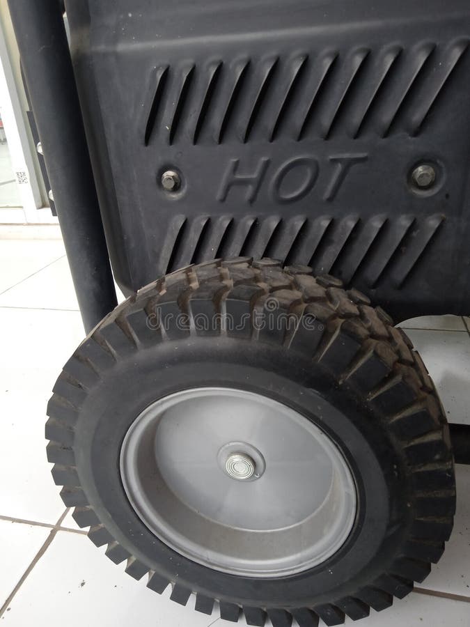 Medium Tire with Black Color for Generator Stock Image - Image of spoke ...