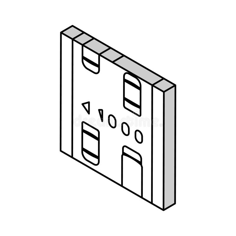 Medium Traffic Road Isometric Icon Vector Illustration Stock Vector ...