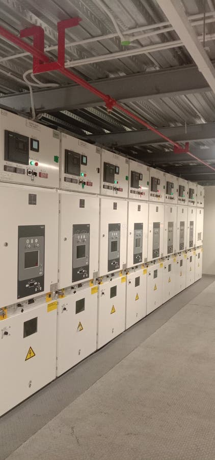 Medium Voltage Electrical Room Stock Image - Image of building, medium ...