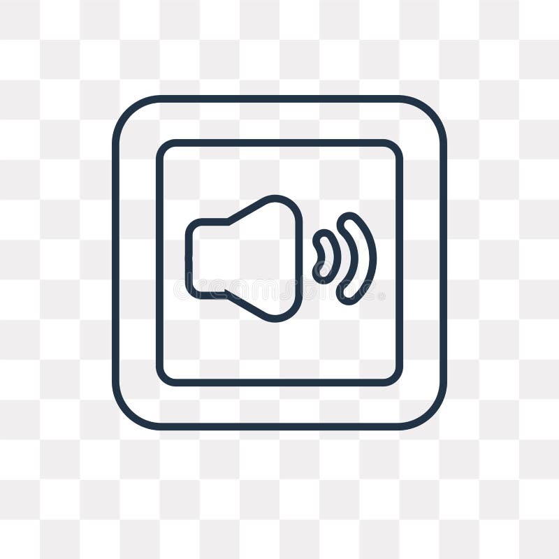 Medium Volume Icon Isolated on Transparent Background, Me Stock ...