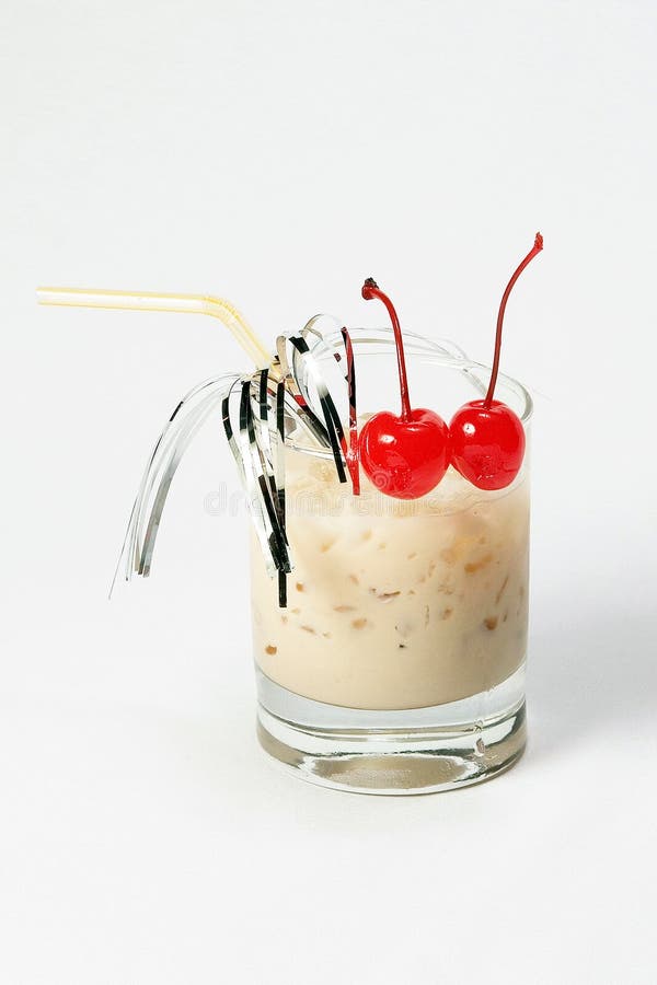 Medium white puff cocktail stock image. Image of lemon - 2222083