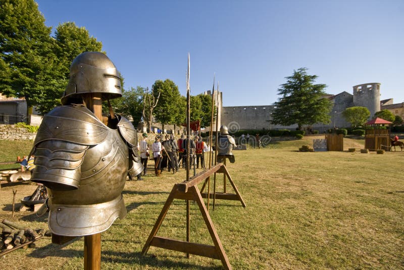 Medival Knight`s Armour on the Tournament Stock Photo - Image of knight ...