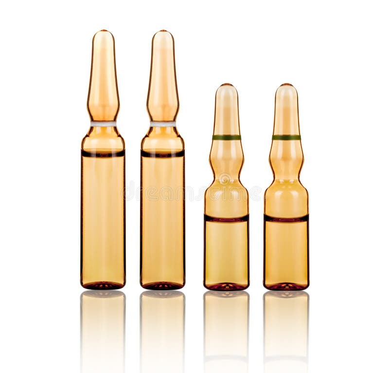 Medizinische Ampullen, Kapseln Und Pillen Stockfoto - Bild von droge ...