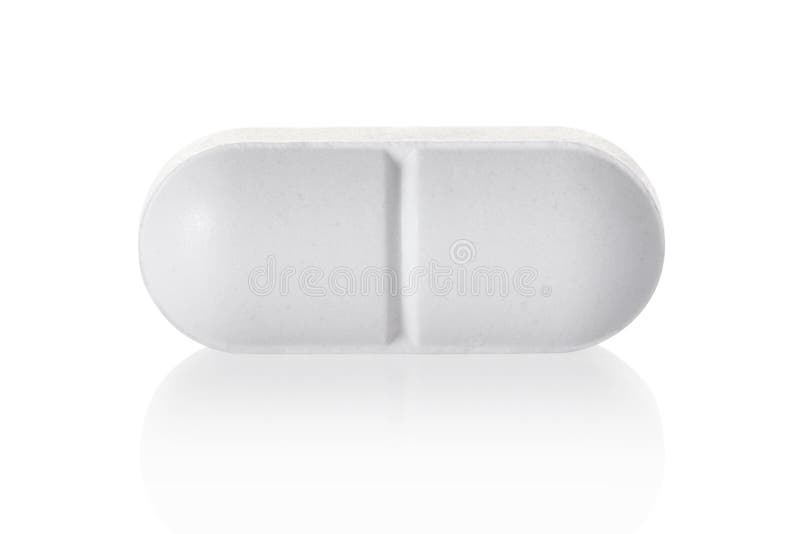 Einzelne Blaue Pille Oder Tablette Stockfoto - Bild von gesund ...