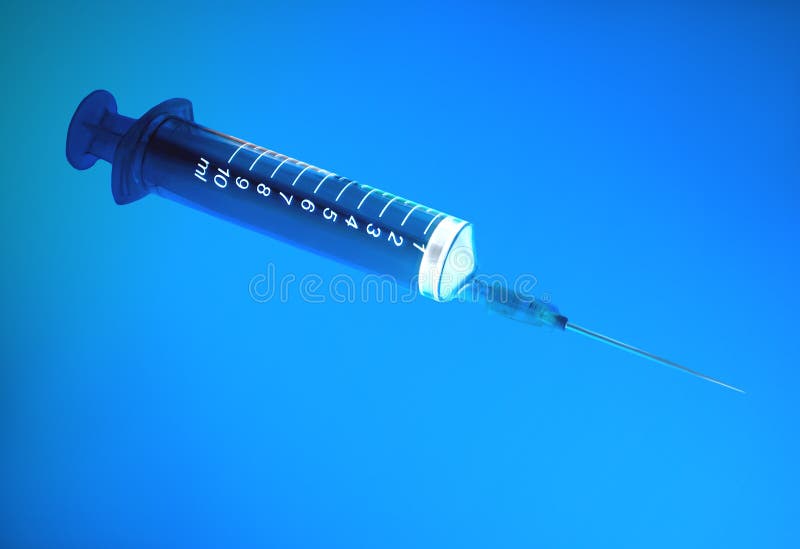 Medizinische Spritze stock abbildung. Illustration von gesundheit - 1682351