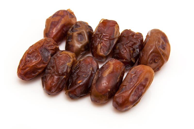 Medjool Dates Isolated on a White Background. Stock Photo - Image of ...
