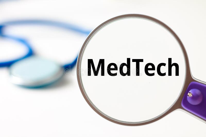 MedTech Title Text Technology Medical Theme Stock Photo - Image of ...