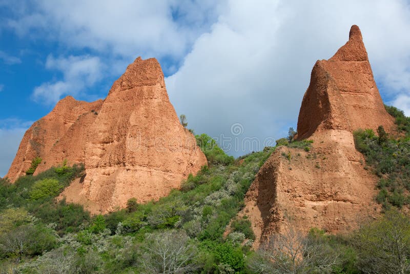 Las Medulas panoramic stock photo. Image of formation - 18433422