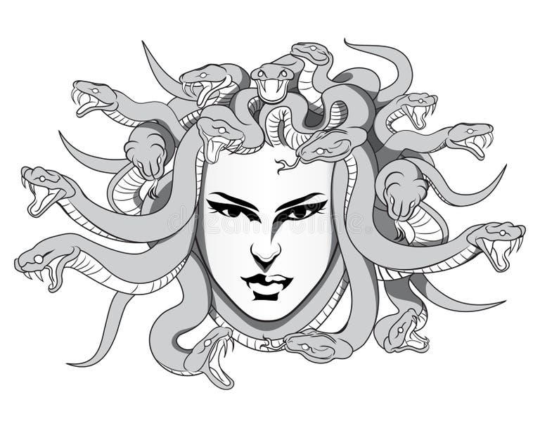Medusa vector stock vector. Illustration of mythology - 41984790