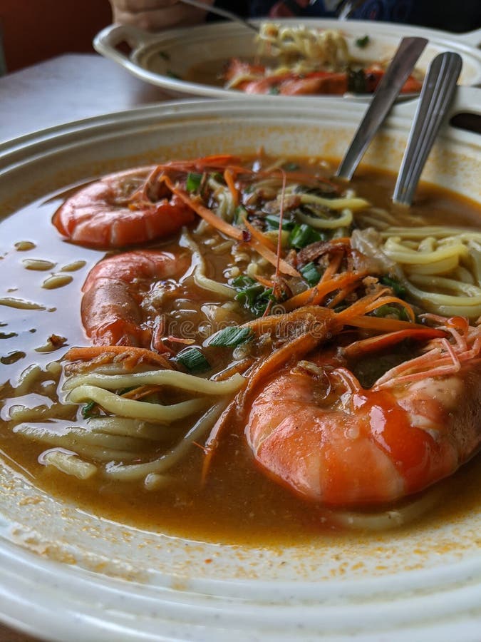 Mee Udang or Fresh Prawn Noodle Stock Photo - Image of fresh, udang ...