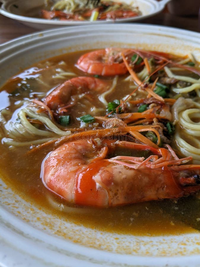 Mee Udang or Fresh Prawn Noodle Stock Photo - Image of udang, fresh ...