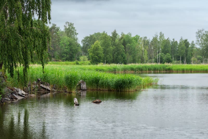 Meer Tijdens Een Lichte Motregen Stock Afbeelding - Image of nave ...