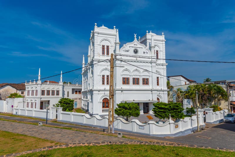 Meeran Mosque at Galle, Sri Lanka Editorial Stock Image - Image of fort ...
