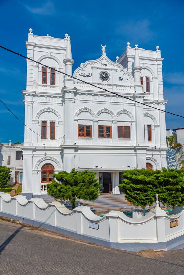 Meeran Mosque at Galle, Sri Lanka Editorial Image - Image of bastion ...