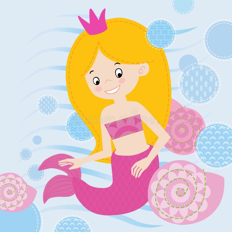 Vectormeermin Die, Meermin Clipart Zwemmen Vector Illustratie ...