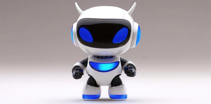 Meet Cute Robot Friend with Future Tech, Science and Technology Theme ...