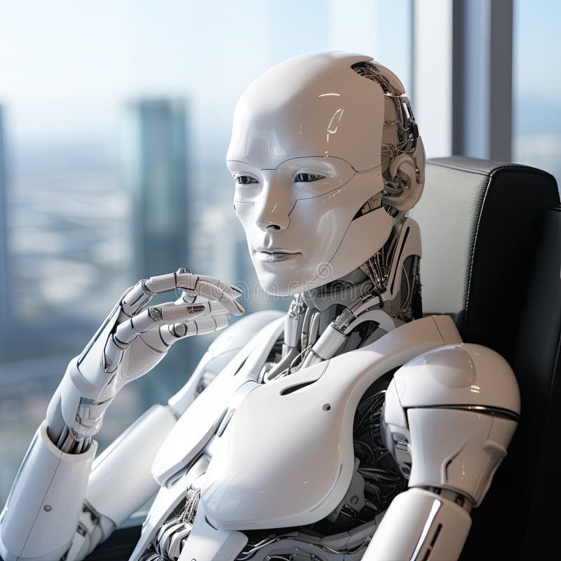 Meet the New Hire at the Office Stock Illustration - Illustration of android, corporate: 292341948