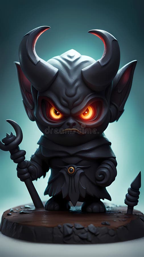3D Evil Devil Cartoon Character Design Illustration Ai Generated Stock ...