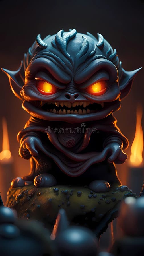 3D Evil Devil Cartoon Character Design Illustration Ai Generated Stock ...
