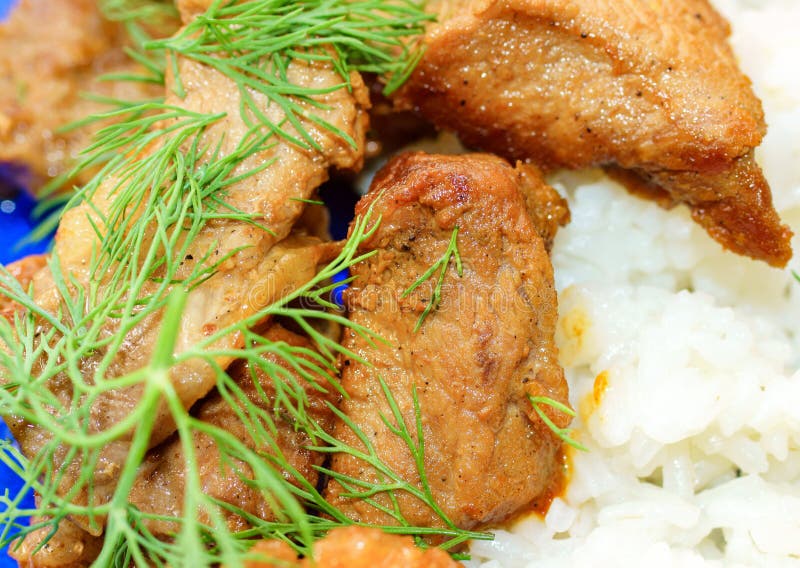 Meet,rise,food,dish,lunch stock photo. Image of juicy - 94555180