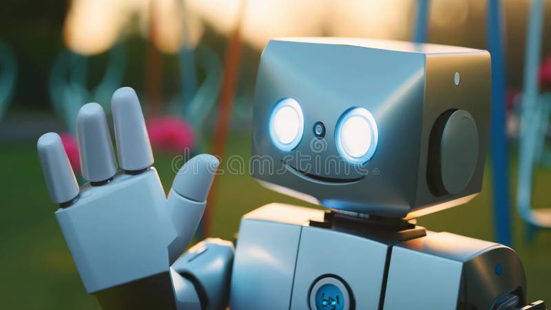 Meet Robot, a Friendly Robot with a Smiling Face Designed To Interact ...