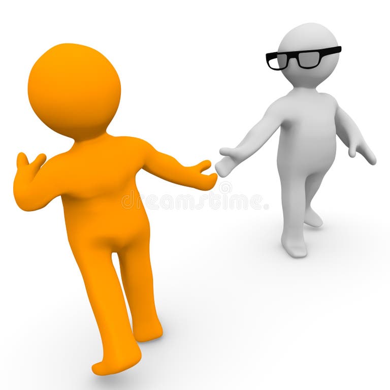 Two People Meeting Stock Illustrations – 29,341 Two People Meeting ...