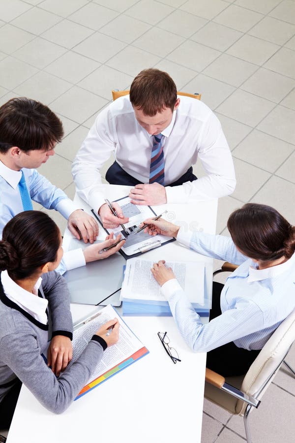During meeting stock photo. Image of cooperation, partner - 17572076